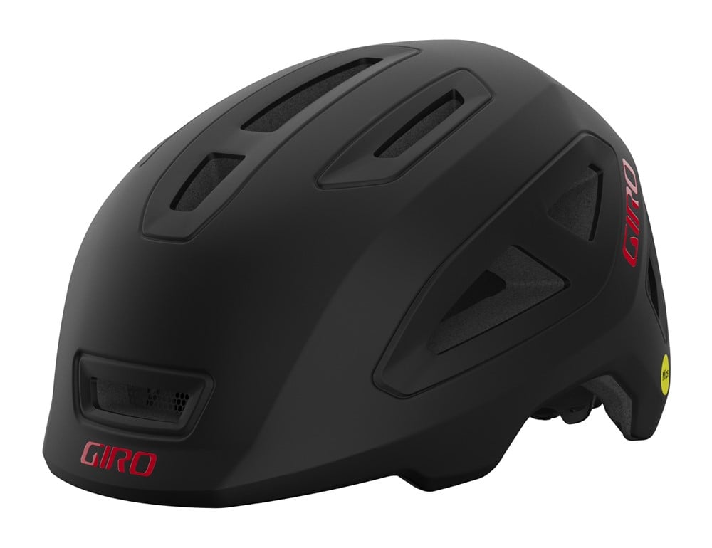 Kask dziecięcy GIRO SCAMP II matte czarny czerwony | sportello.pl