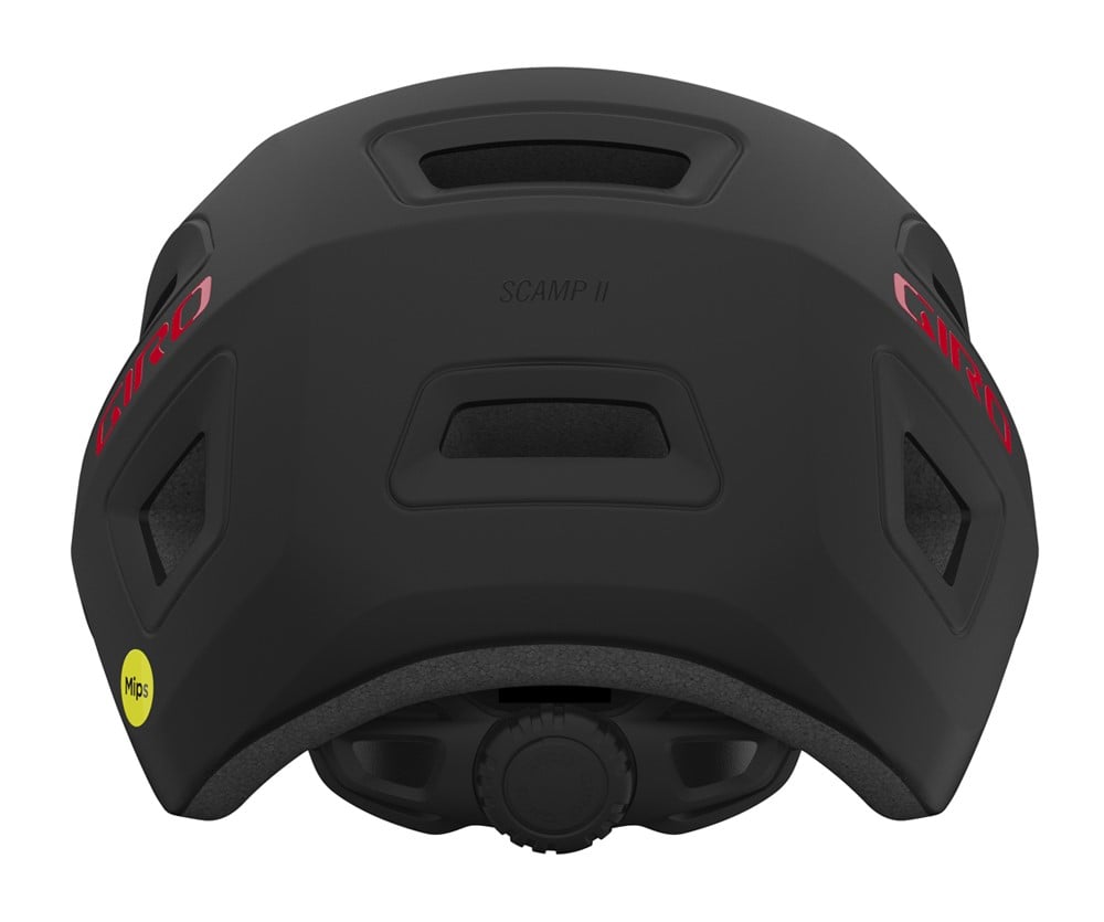 Kask dziecięcy GIRO SCAMP II matte czarny czerwony | sportello.pl